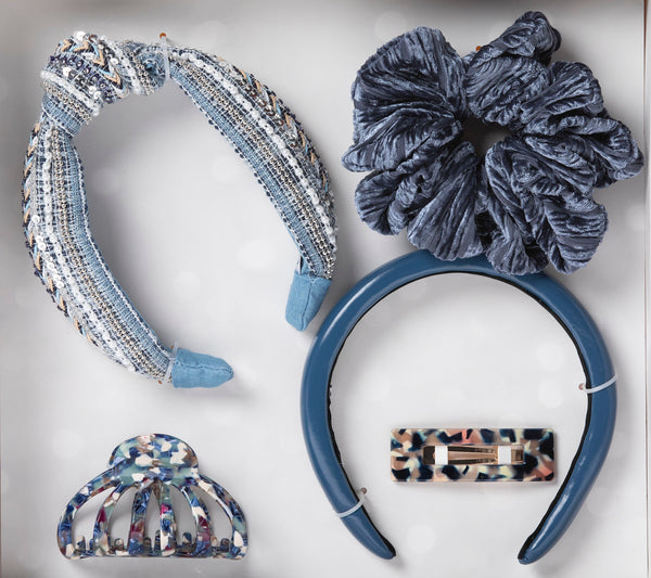 5-Piece Denim Days Hair Accessory Set – Toni Brattin